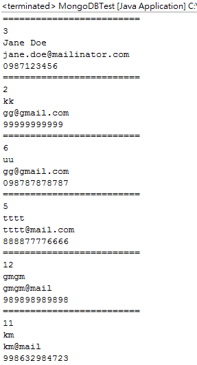 WingDB/MongoDB安裝及Java程式開發