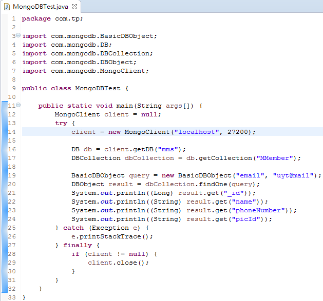 WingDB/MongoDB安裝及Java程式開發
