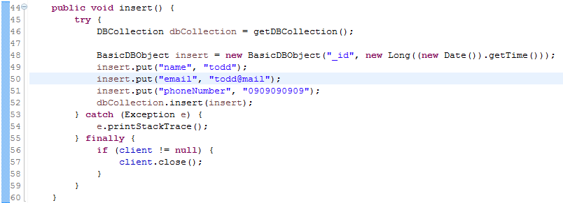 WingDB/MongoDB安裝及Java程式開發