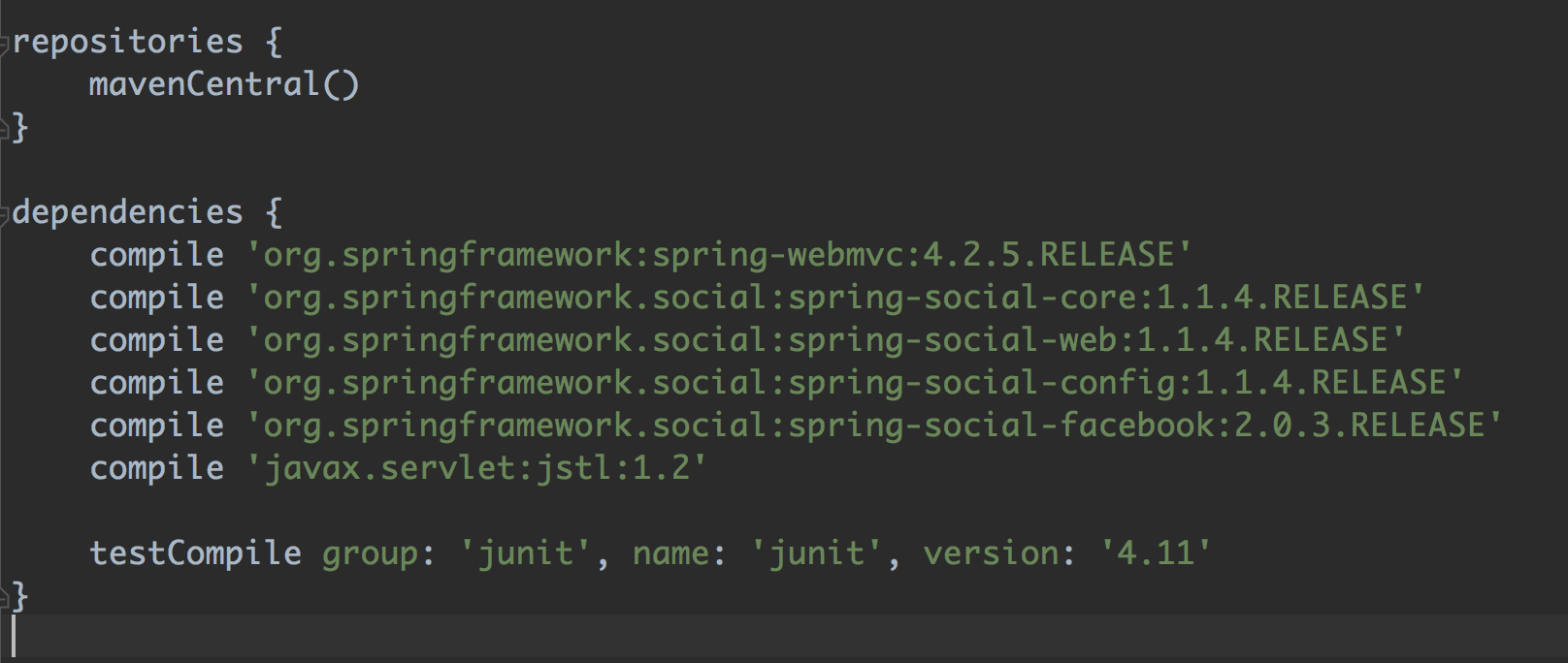 使用Spring Social 連結Facebook API