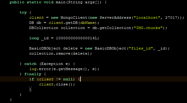 Java Driver 操作MongoDB GridFS 的資料正確性問題說明