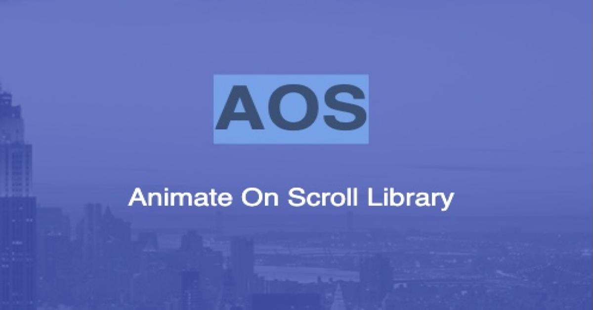 AOS-Animate 套件運用